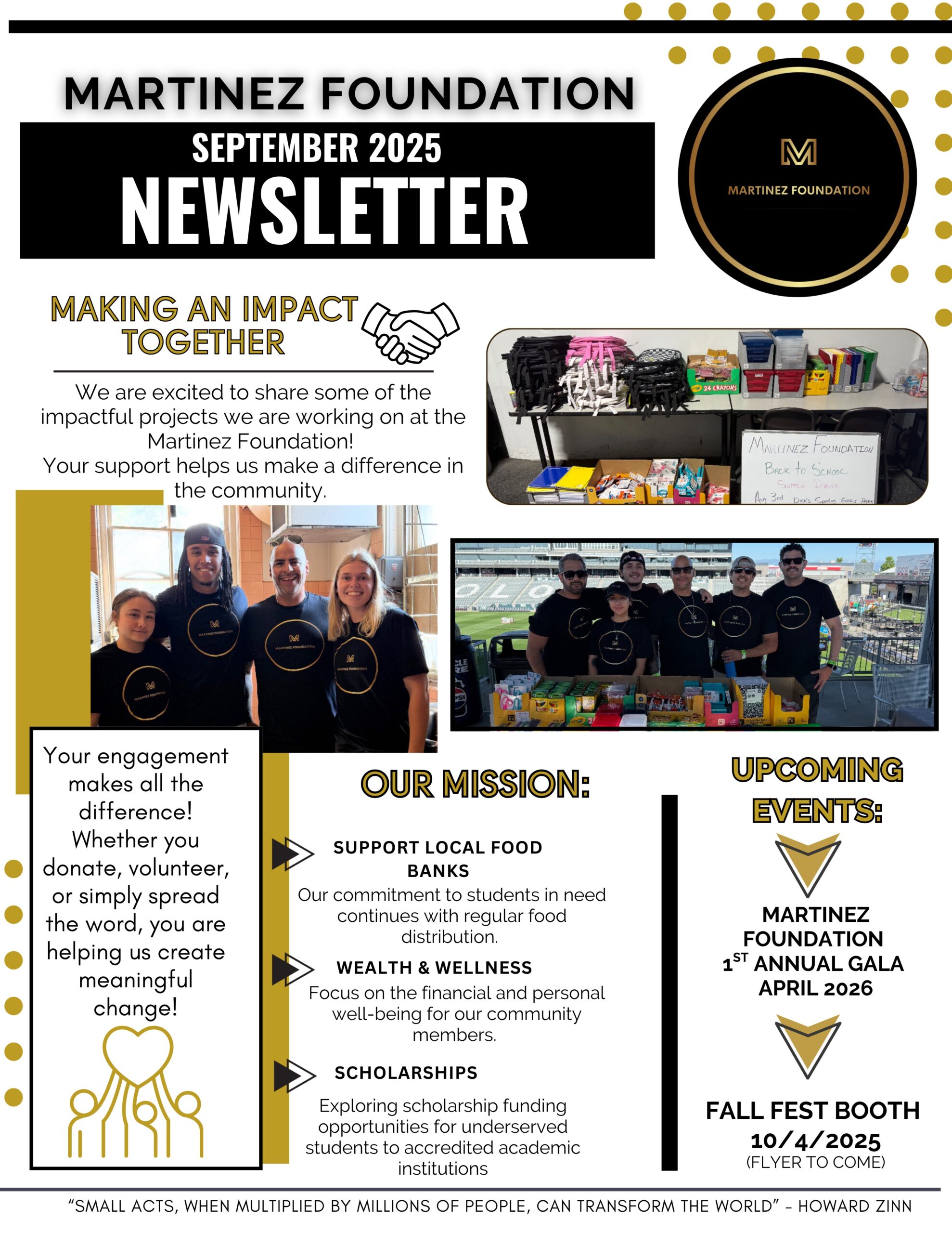 Newsletter October 2025 - The Martinez Foundation